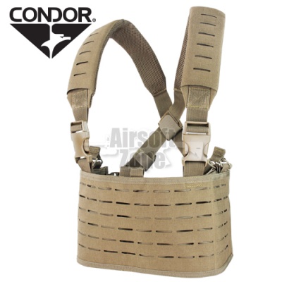 LCS Ops MOLLE Chest Rig (laser cut) Black CONDOR - Airsoft Zone UK