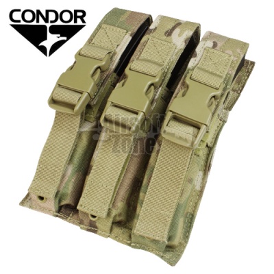Triple MP5 Magazine Pouch Tan MOLLE CONDOR - Airsoft Zone UK