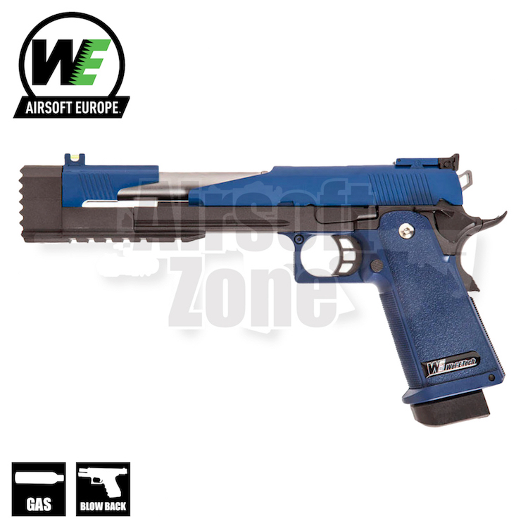Hi Capa Dragon 7" A Full Metal Pistol Two Tone Blue GBB WE - Airsoft ...