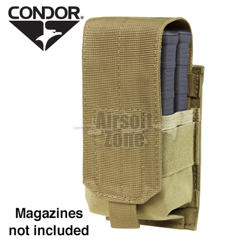 Single M14 Magazine Pouch (holds 2 mags) Tan CONDOR - Airsoft Zone UK