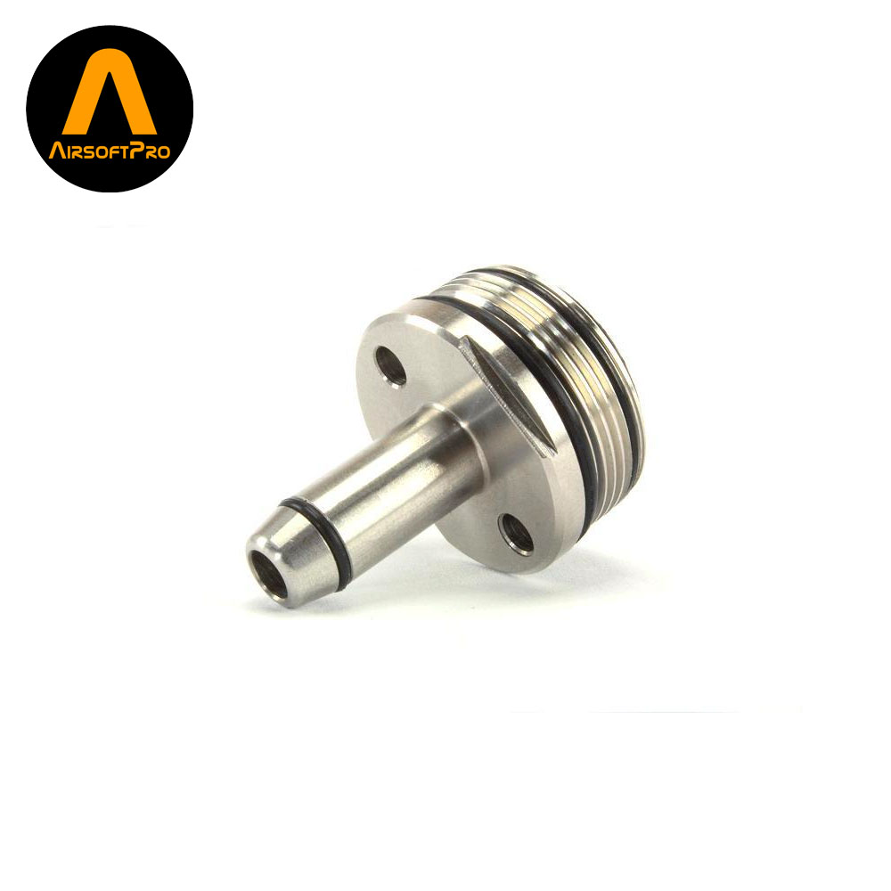 Stainless Steel ROUNDED Cylinder Head for VSR Sniper Rifles AirsoftPro ...
