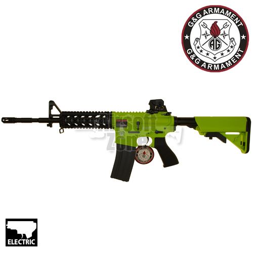CM16 M4 Raider-L (Bright Green) AEG G&G - Airsoft Zone UK
