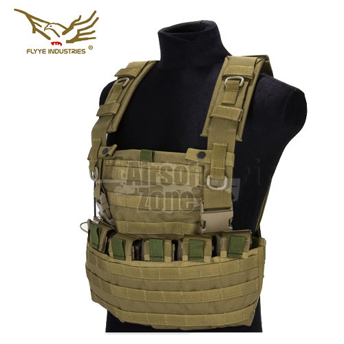 (ARCHIVED) WSH Style Chest Rig Khaki FLYYE - Airsoft Zone UK