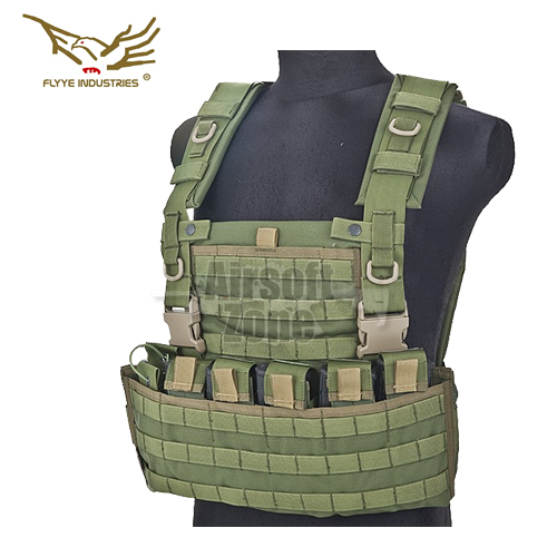 (ARCHIVED) WSH Style Chest Rig OD Green FLYYE - Airsoft Zone UK