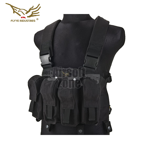 LT AK Tactical Chest Rig Black FLYYE - Airsoft Zone UK