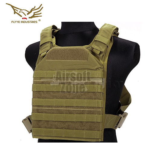 Fast Attack MOLLE Plate Carrier Khaki FLYYE - Airsoft Zone UK