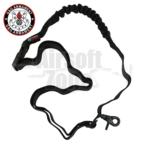 Single Point Bungee Rifle Sling Black G&G - Airsoft Zone UK