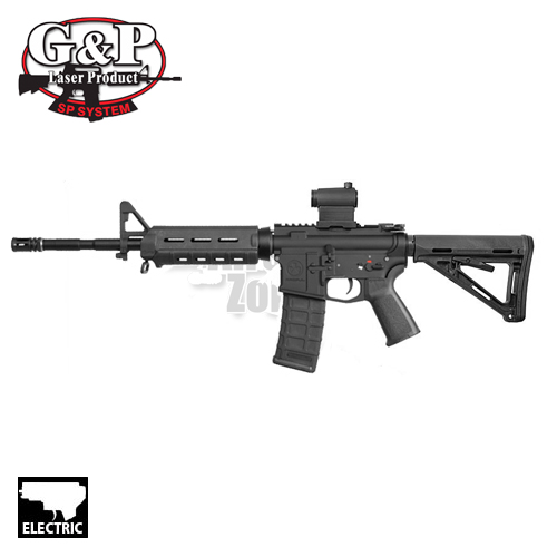M4 MOE Carbine Magpul Black with T1 Sight AEG G&P - Airsoft Zone UK