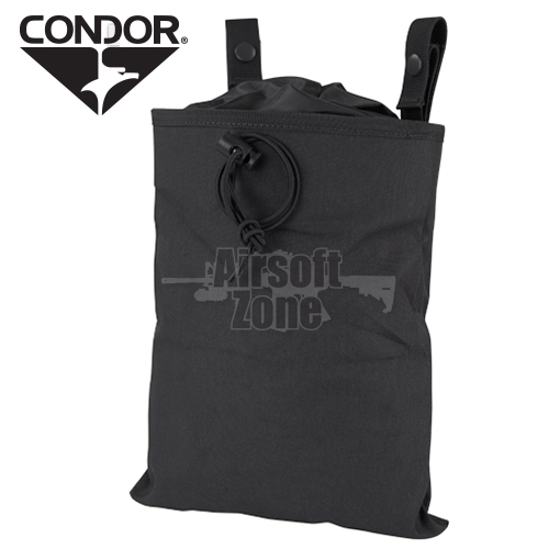 Folding Dump Pouch (3 Fold Mag Recovery Pouch) Black CONDOR - Airsoft Zone UK