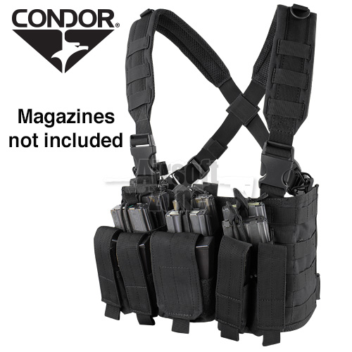 Recon Chest Rig Black CONDOR - Airsoft Zone UK