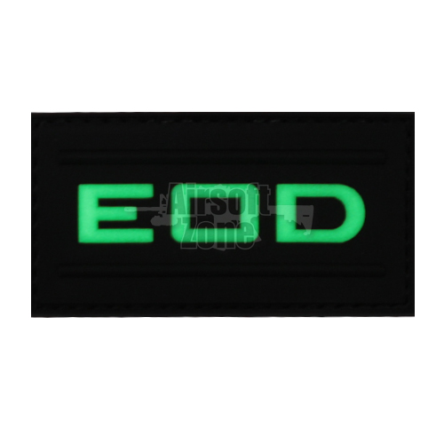 EOD PVC Velcro Glow in the Dark Patch - Airsoft Zone UK