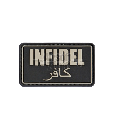 INFIDEL (BK) PVC Velcro Patch - Airsoft Zone UK