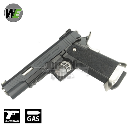 Hi Capa 5.1R Force (T Rex) Black Full Metal Pistol GBB WE - Airsoft Zone UK