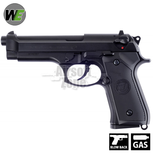 M92 with Adjustable Hop Up Full Metal Pistol GBB WE - Airsoft Zone UK