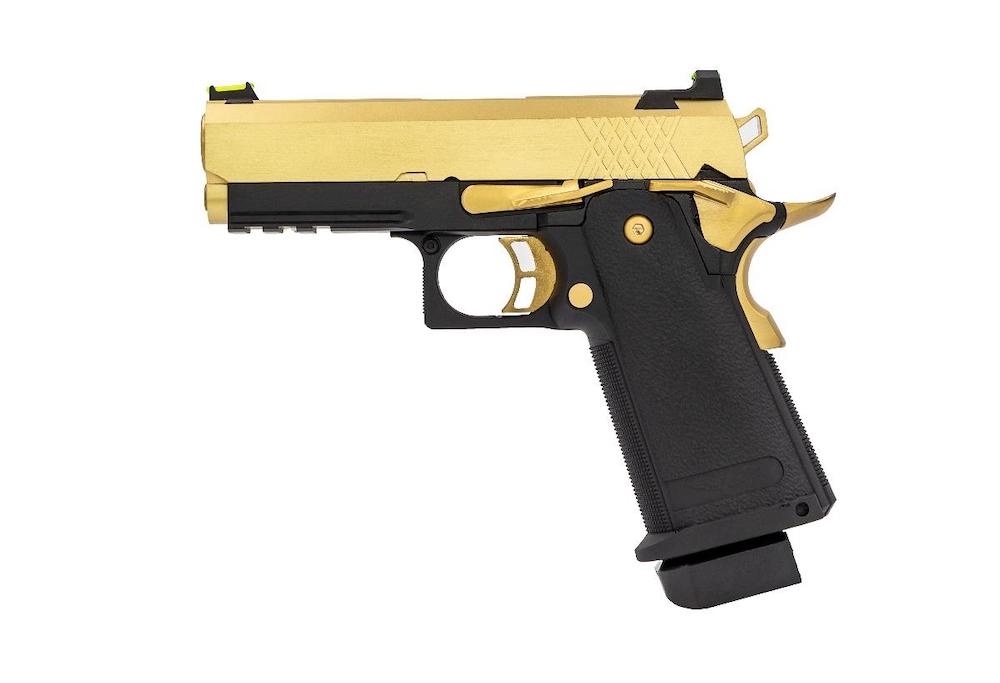 Hi-Capa 3.8 Pro Gold Pistol GBB Raven - Airsoft Zone UK